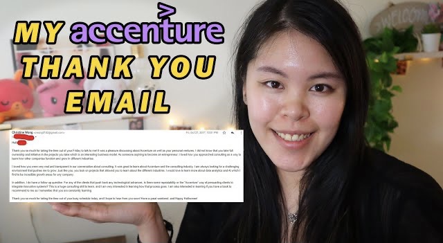 HOW to write a GREAT Thank You Email | THIS Accenture Thank You Email ...